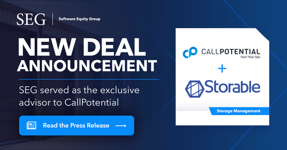 CallPotential Acquired by Storable | Software Equity Group